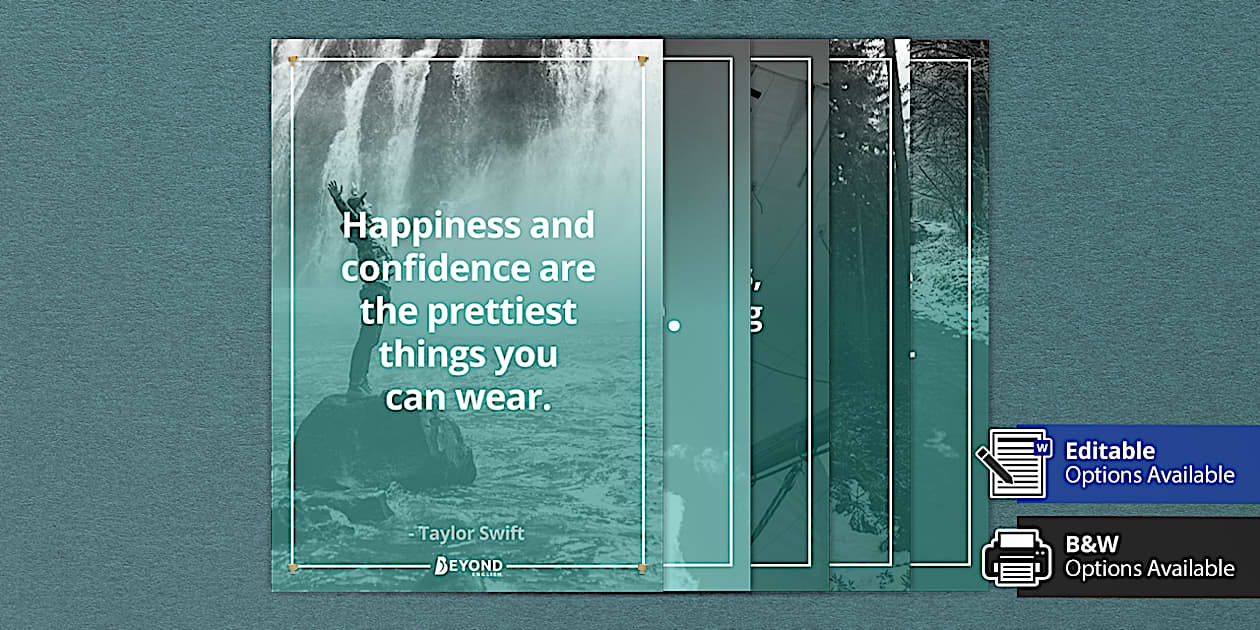 Wellbeing Quotes Display Posters - Beyond Wellness Resources