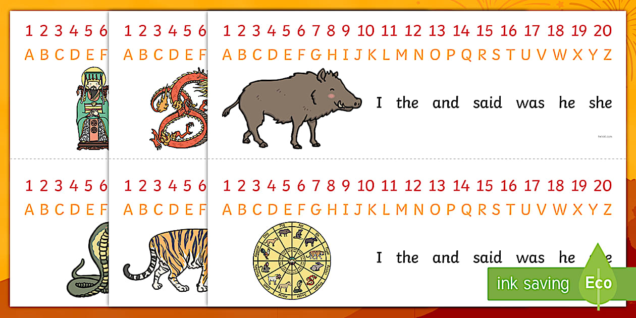 Combined Number and Alphabet Strips (teacher made) - Twinkl