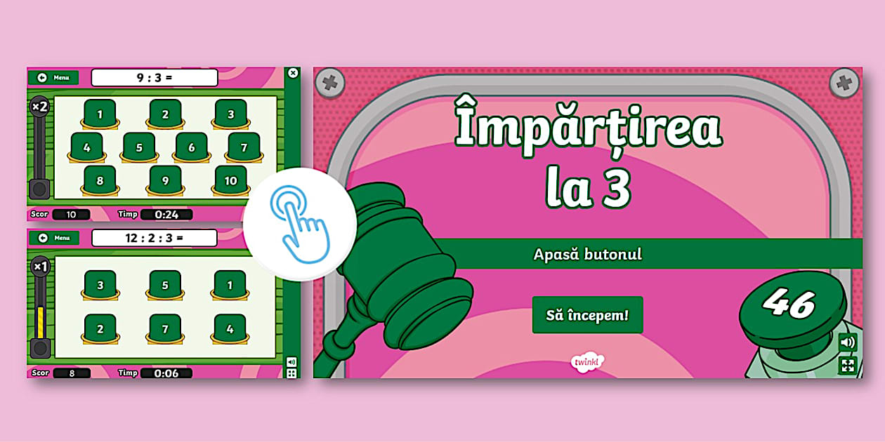 Împărțirea la 3 – Joc online apasă butonul