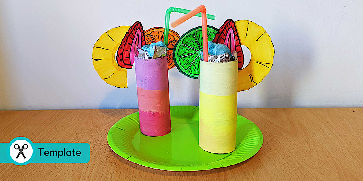 Paper Lemonade Cups Craft | Lemonade Craft Preschool