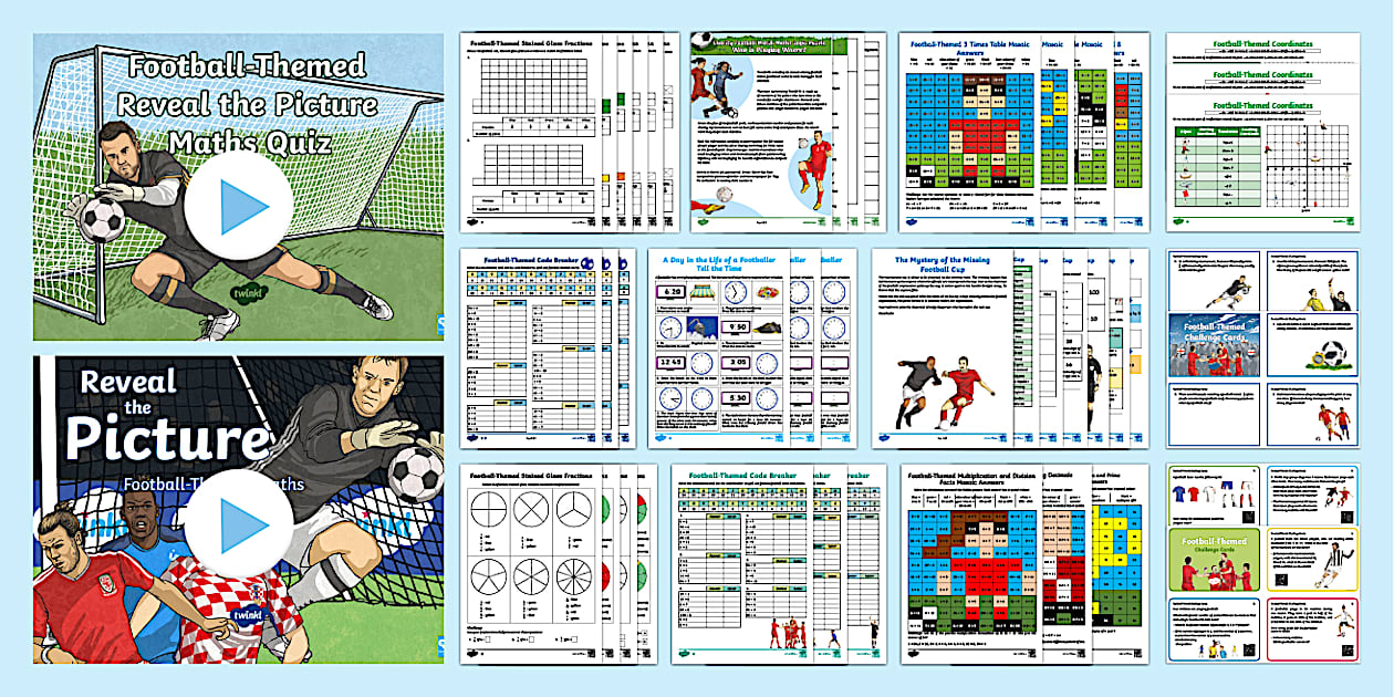 KS2 Football Themed Maths Activity Pack (teacher made)