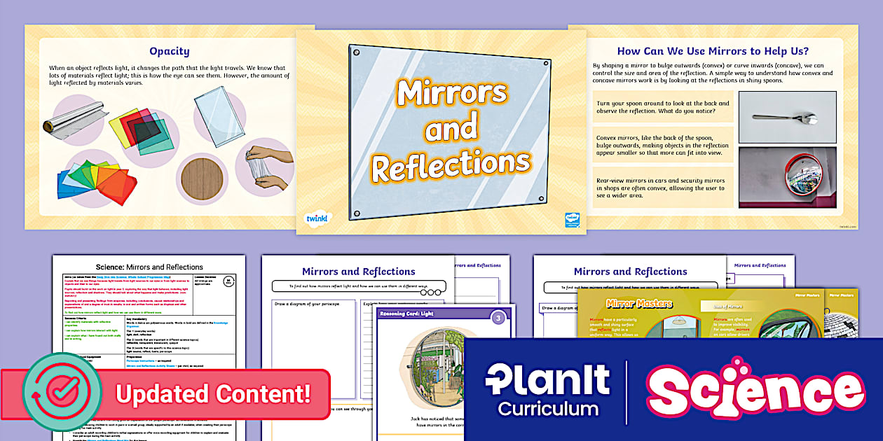 Y6 Light: Mirrors and Reflections Lesson 3 (teacher made)