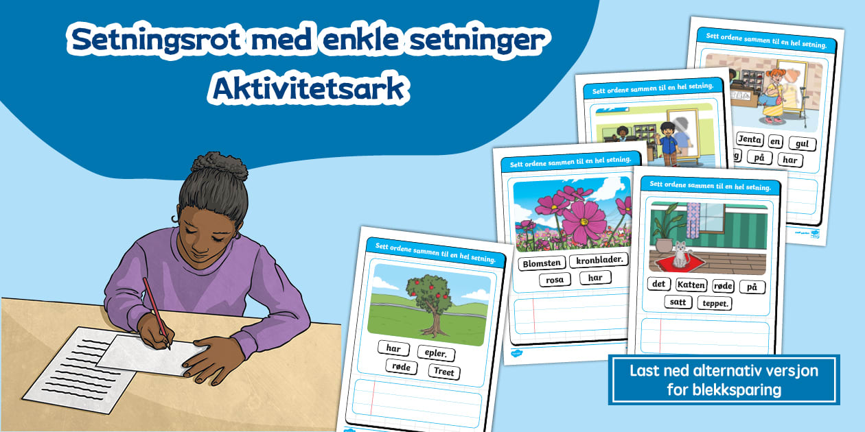 Setningsrot med enkle setninger