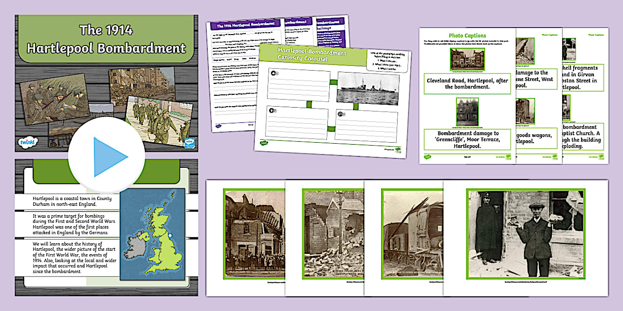 The 1914 Hartlepool Bombardment Lesson Pack - Twinkl - KS2