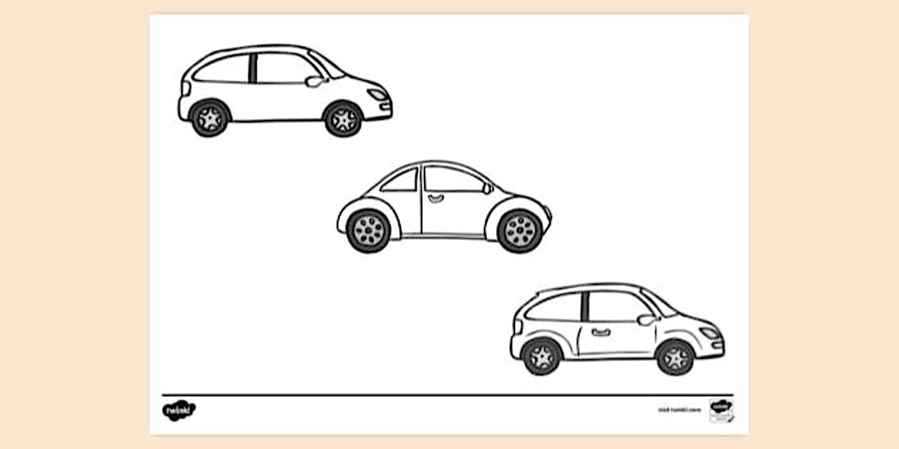 Cars Colouring | Colouring Sheets (teacher made) - Twinkl