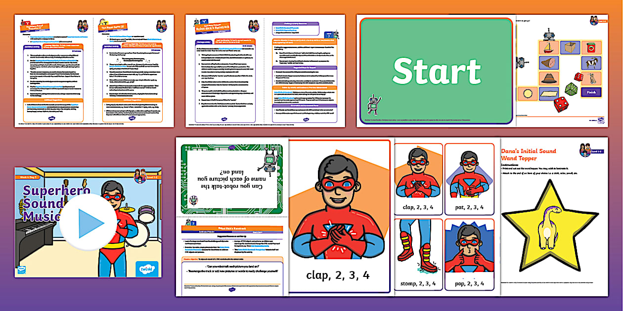 Pre-phase 2 pack: Level 1-2, Week 4, Day 3 of Twinkl Phonics; Oral ...