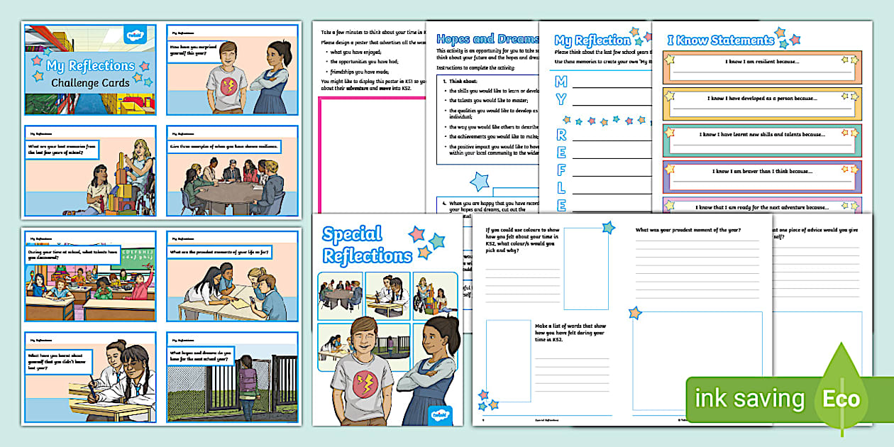 KS2 End of Year Reflections Activity Pack (teacher made)