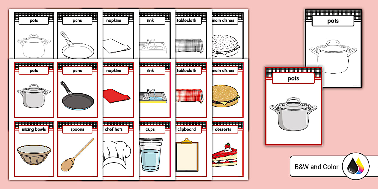 Restaurant Dramatic Play Labels (Teacher-Made) - Twinkl