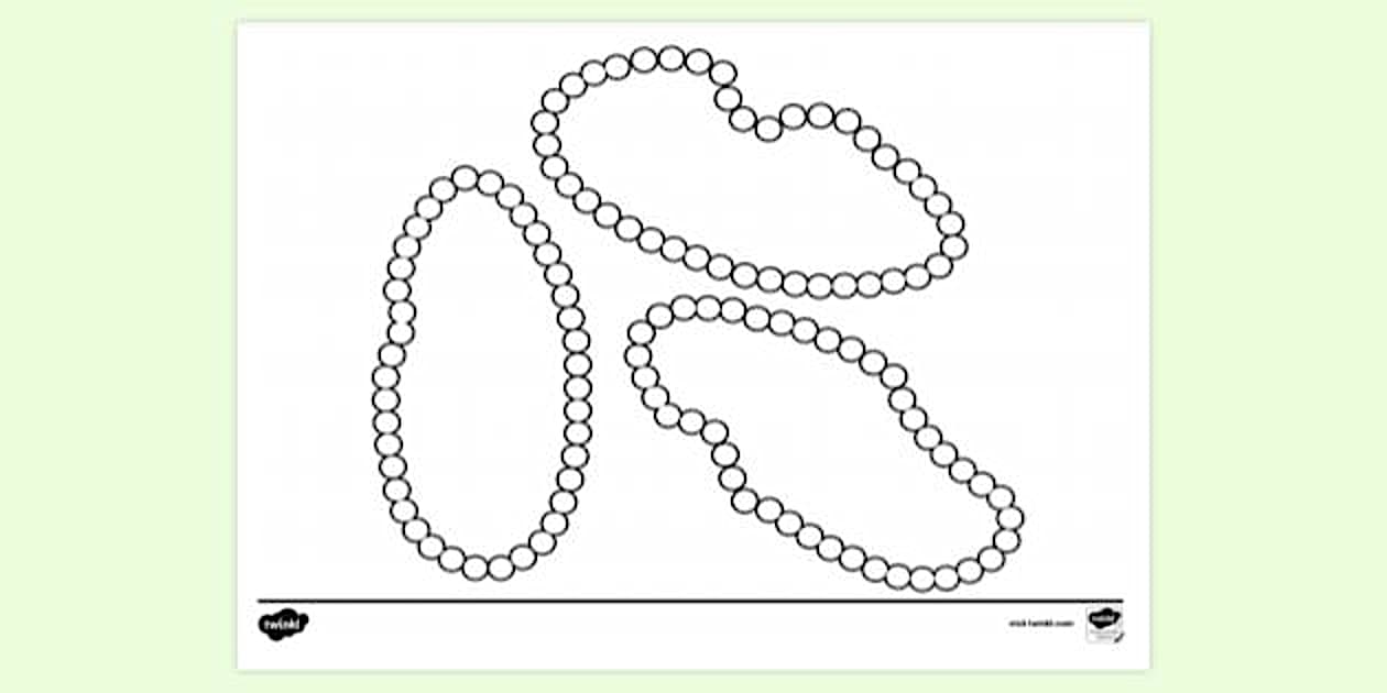 Beads Colouring | Colouring Sheets (Teacher-Made) - Twinkl