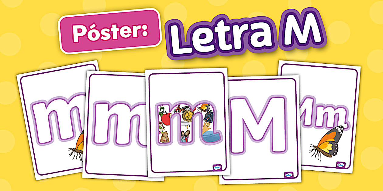 Póster | Letra M | Lectoescritura | Lenguaje y Comunicación