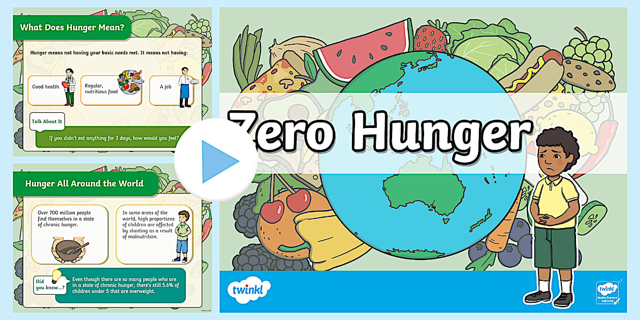 Zero Hunger PPT in English (teacher made) - Twinkl