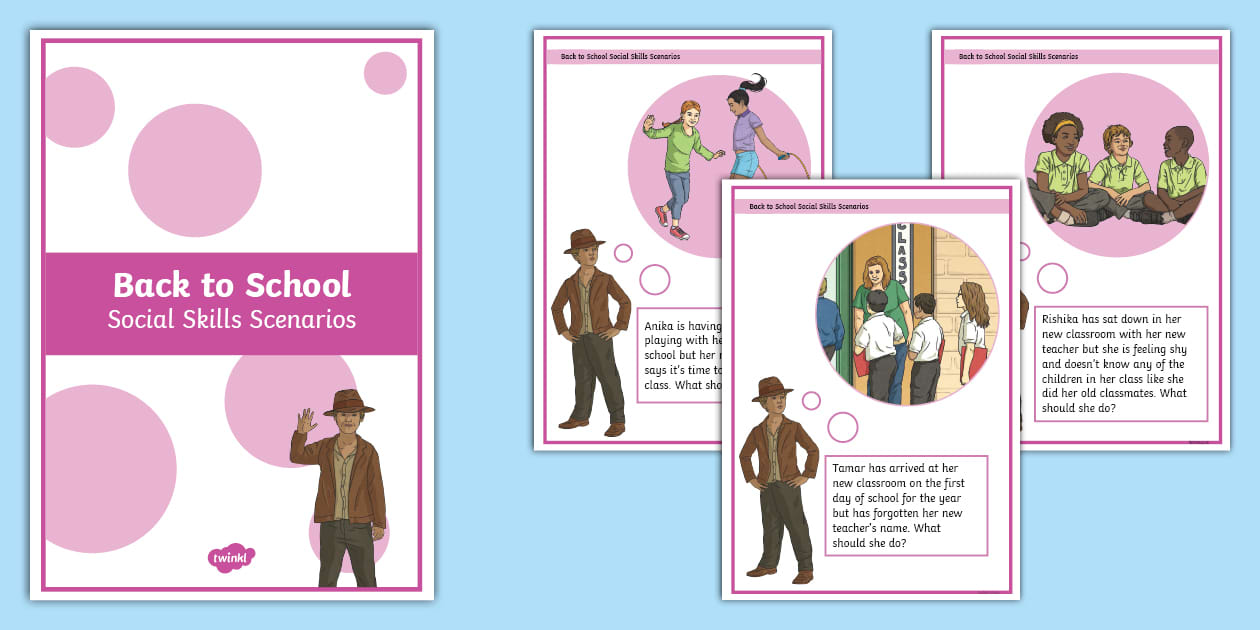 Back to School: Social Skills Cards - Social Competencies