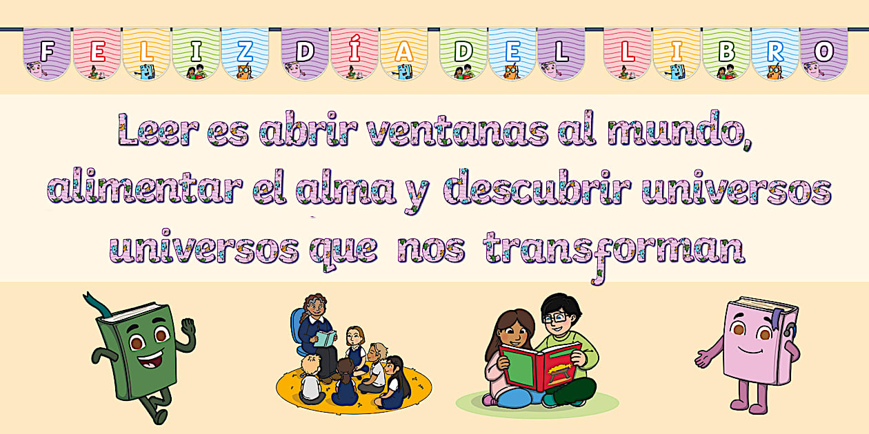 Cartelera del Día del Libro | Twinkl