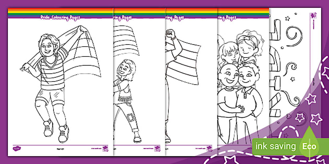 Pride: Colouring Pages (teacher made) - Twinkl