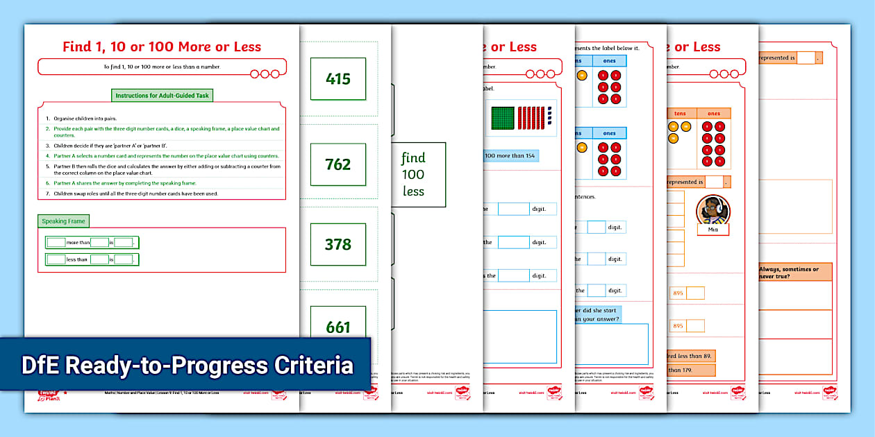 👉 Hundreds Differentiated Activity Worksheets - Twinkl