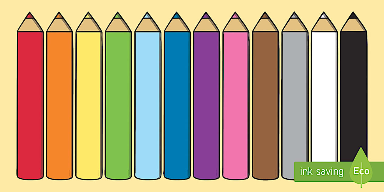 Editable Colored Pencil Cutouts (teacher made) - Twinkl