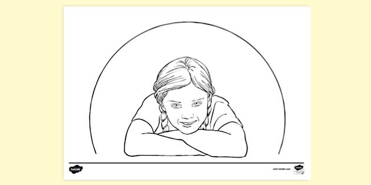 Child Under A Protective Bubble Colouring Sheets - Twinkl