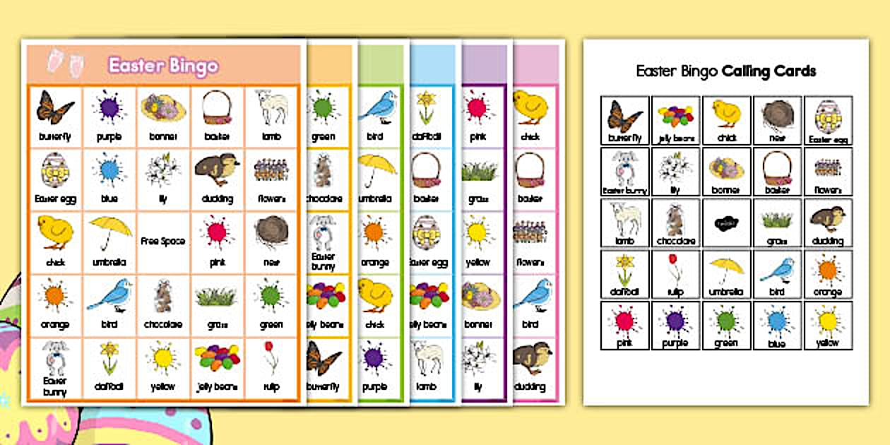 Printable Easter Bingo Game (teacher made) - Twinkl