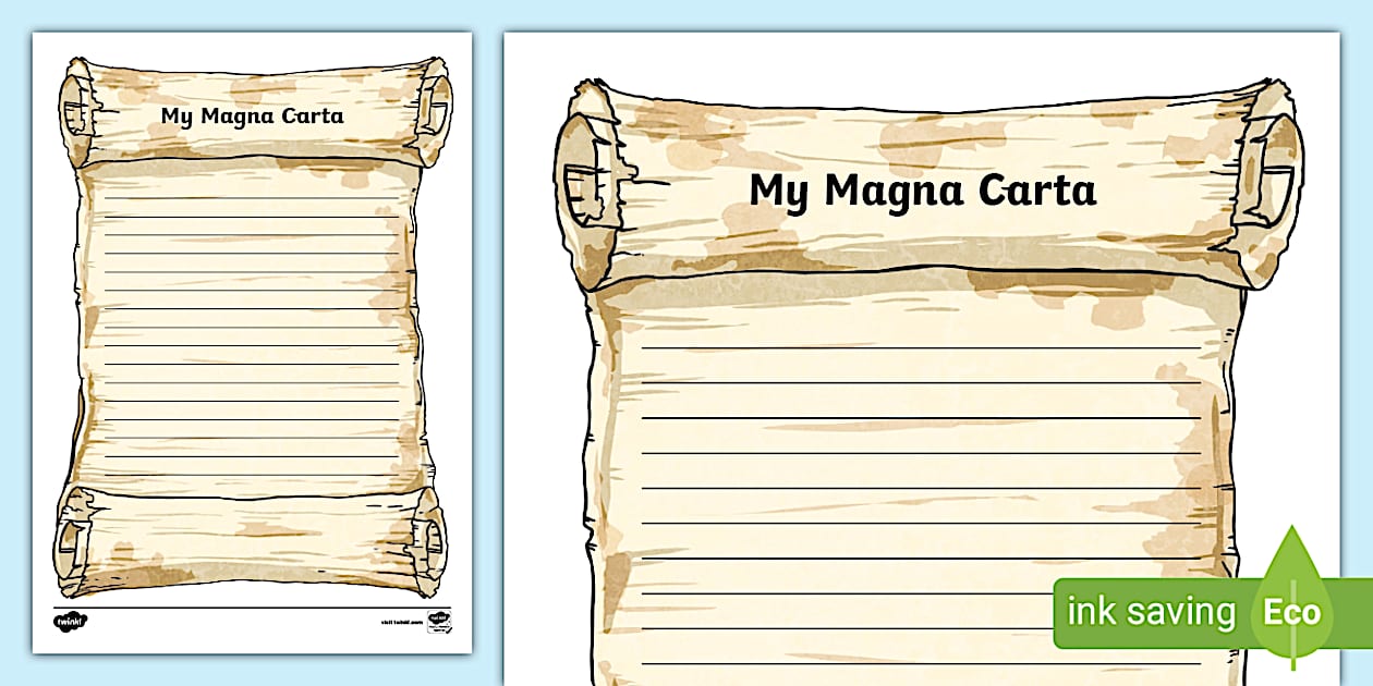 My Magna Carta Scroll Template,Magna Carta (teacher made)