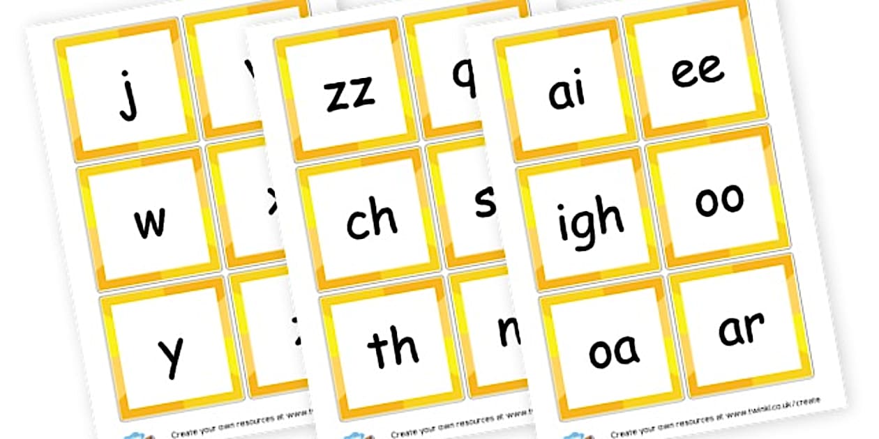 Phase 3 Phonemes Cards (teacher made) - Twinkl