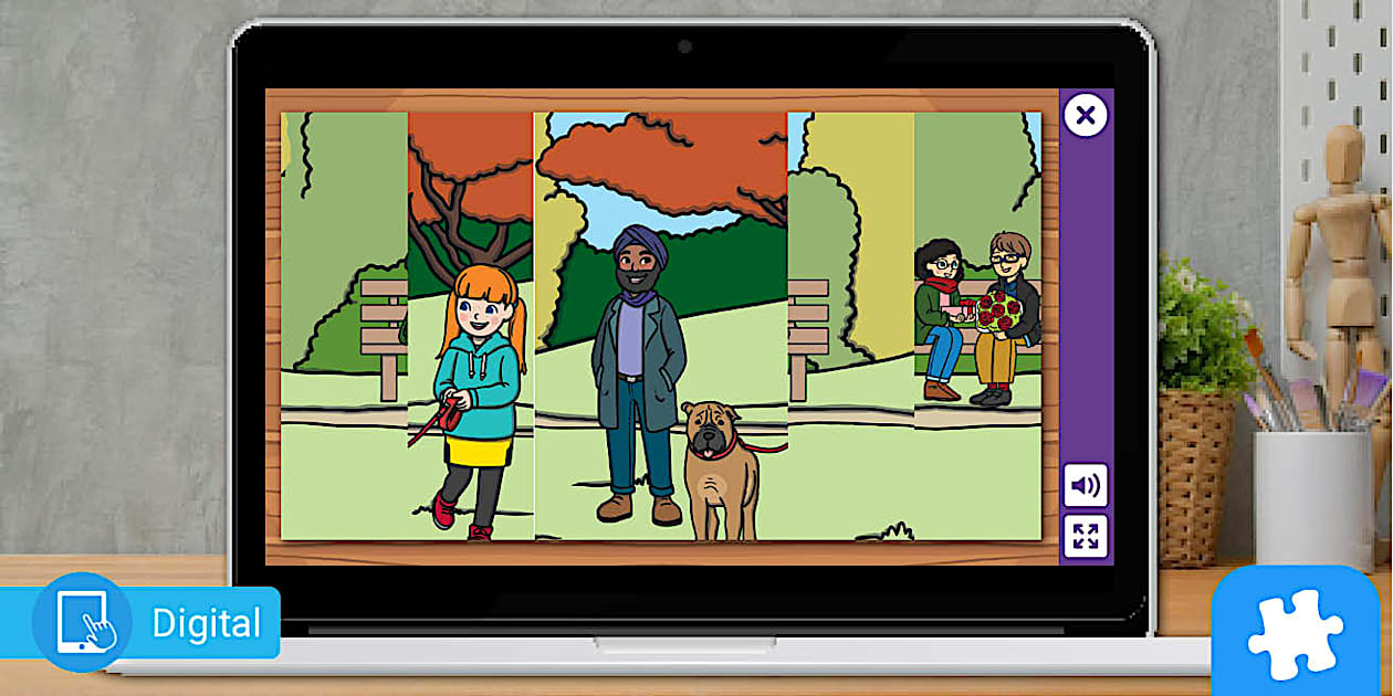 Fun Autumn Puzzle Strips Picture Sequencing Game - Twinkl