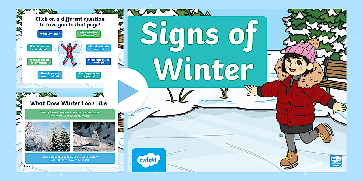 Signs of Winter PowerPoint - Teacher-made Primary Resource