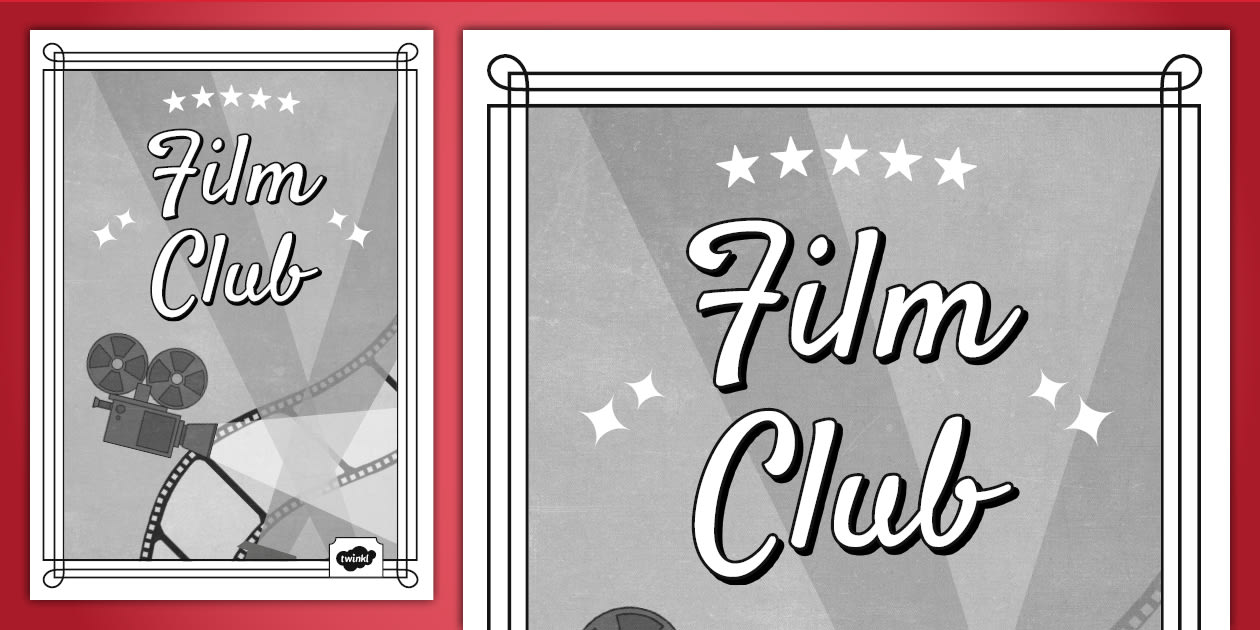 Old Hollywood Themed Film Club Display Poster - Twinkl