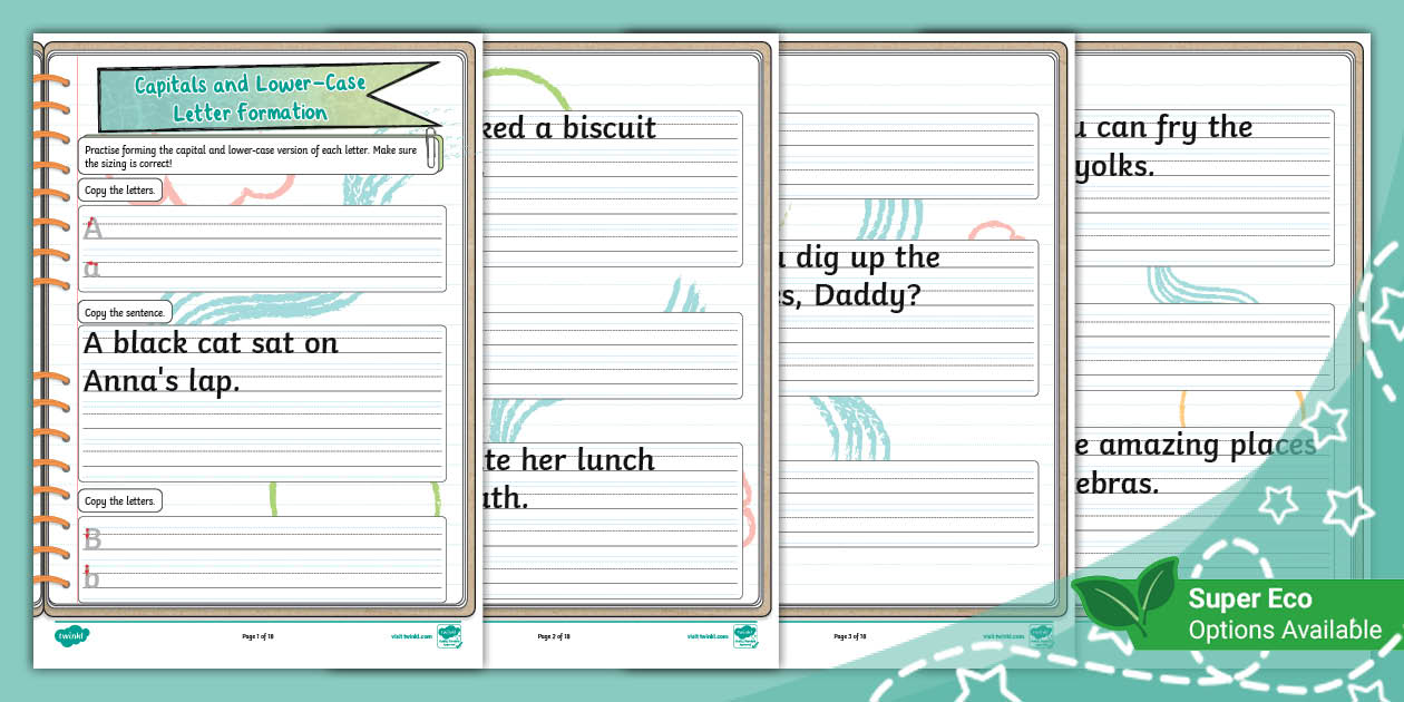 Capitals and Lower-Case Letter Formation (Ages 6 - 7)