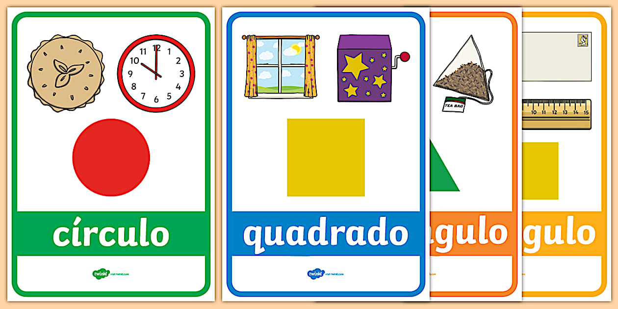 Formas Geométricas 2D com Exemplos do Dia a Dia. - Twinkl
