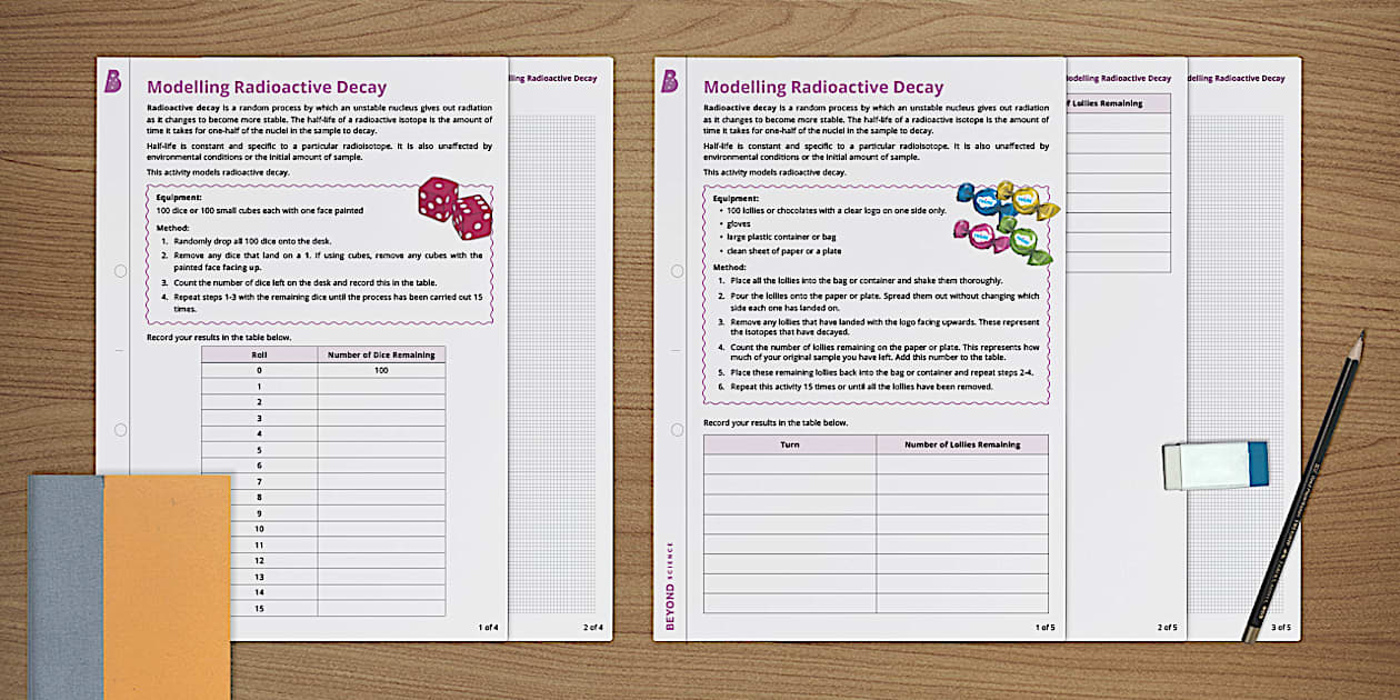 Modelling Radioactive Decay (teacher made) - Twinkl