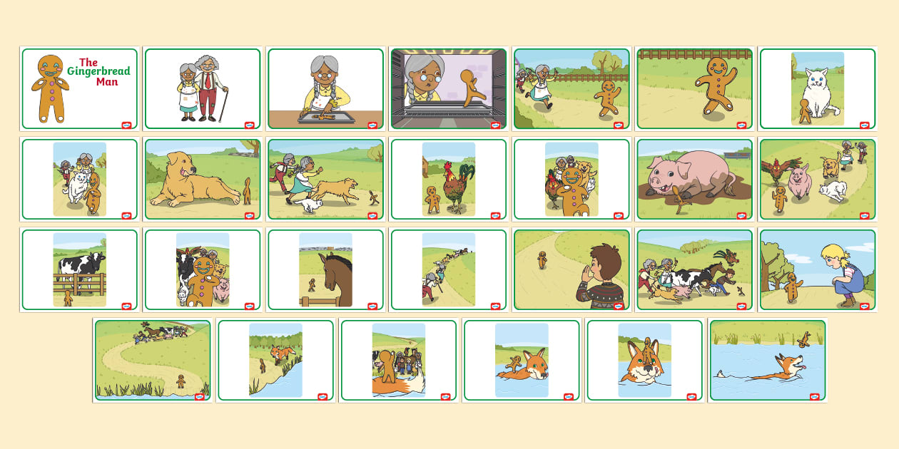 Gingerbread Man Story Cards