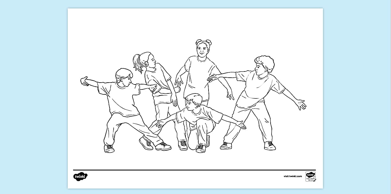 Dance Colouring Page | Colouring Sheets (teacher made)