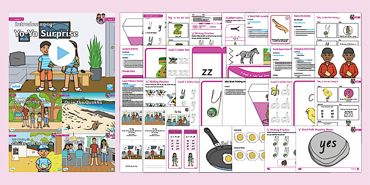 Phonics: Level 3 words with 'qu' in them - Twinkl