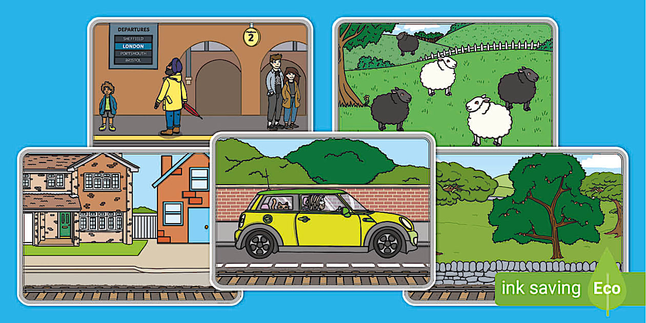👉 Train Journey Counting Cards (teacher made) - Twinkl