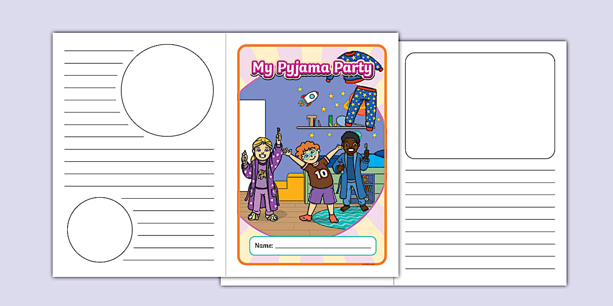 My Pyjama Party Journal Writing Frame (Teacher-Made)