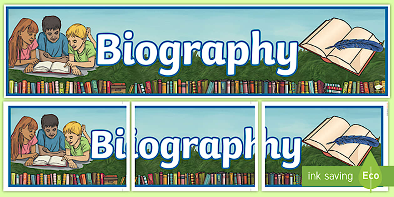 Biography Display Banner (teacher made) - Twinkl