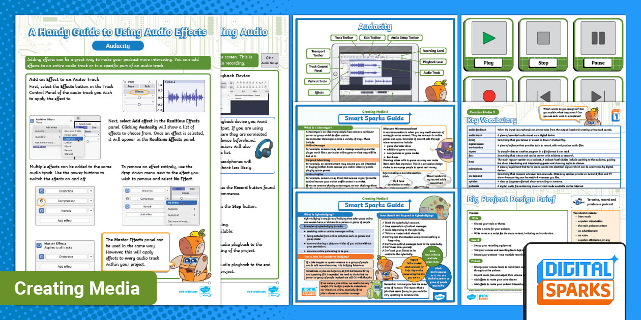 Digital Sparks: Creating Media 5: Additional Resources