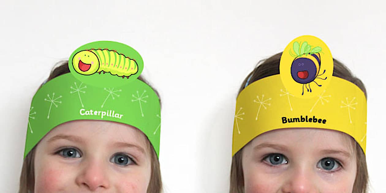 Black and White Roleplay Headbands to Support Teaching on The Crunching