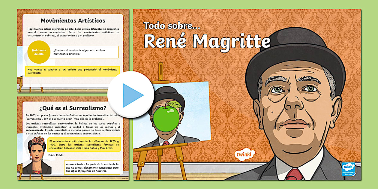 Presentación: Todo sobre René Magritte (teacher made)