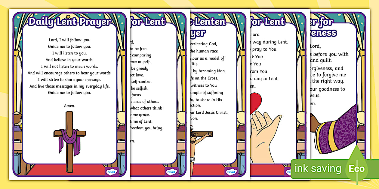 Easter Prayers for Children | Lent Prayers | Twinkl - Twinkl