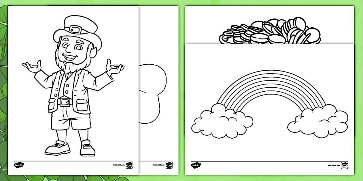 St Patrick's Day Color Sheets | Early Childhood | Twinkl USA