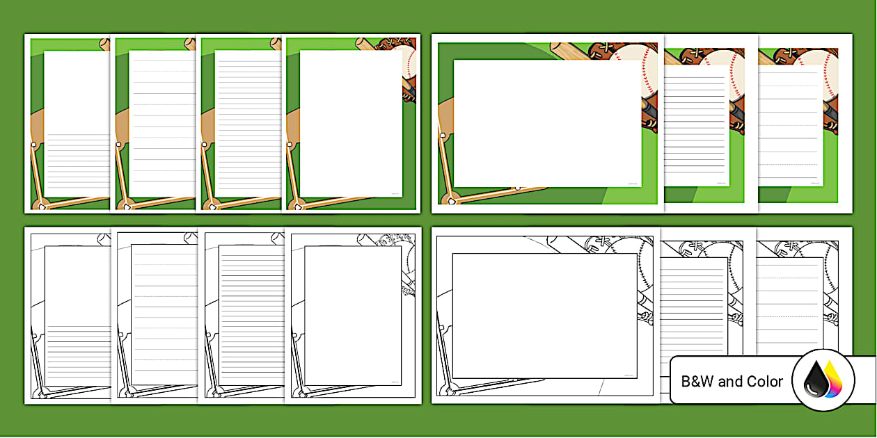 Writing Frames | Twinkl | Baseball - Twinkl