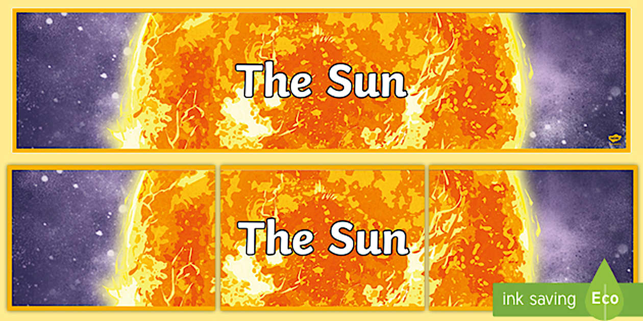 The Sun Display Banner (teacher made) - Twinkl