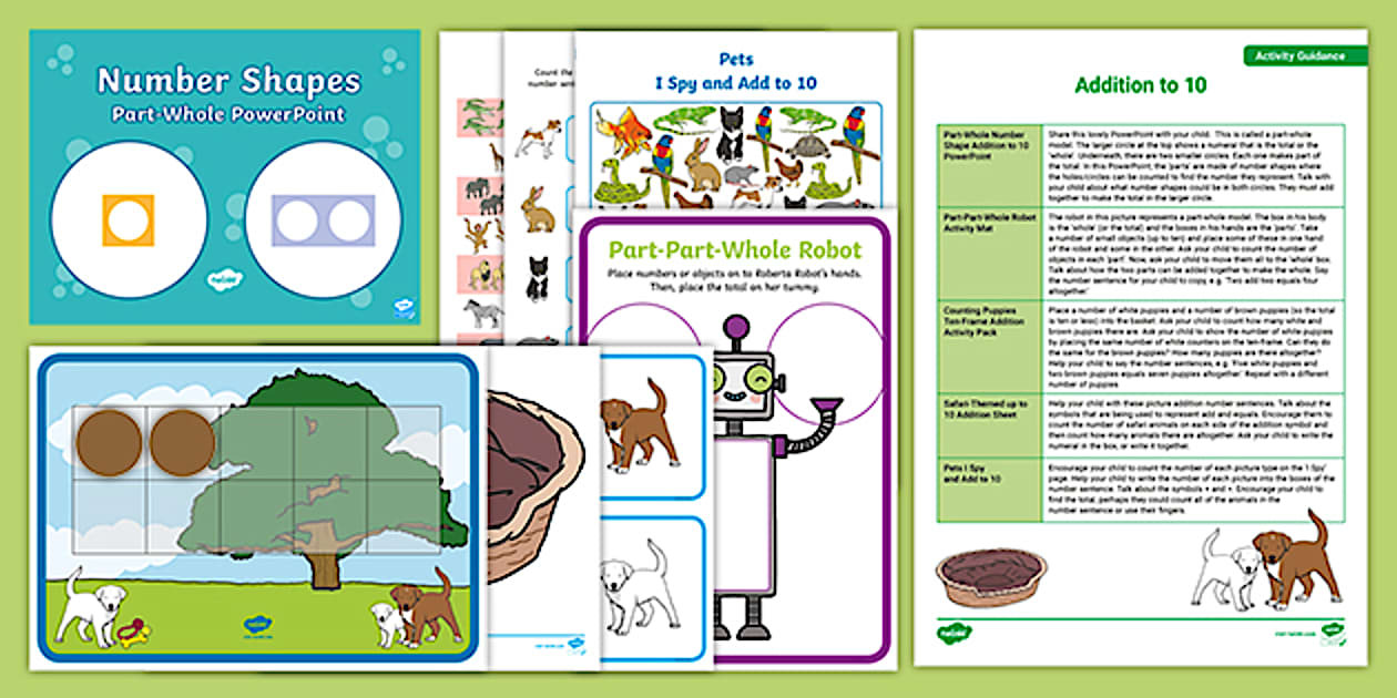 👉 EYFS School Closure Maths Activity Pack - Addition to 10 (Ages 4 - 5)