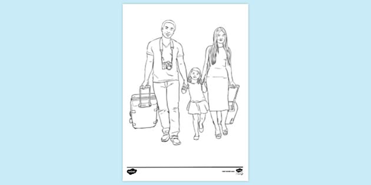 Travel Colouring Page | Colouring Sheets - Twinkl