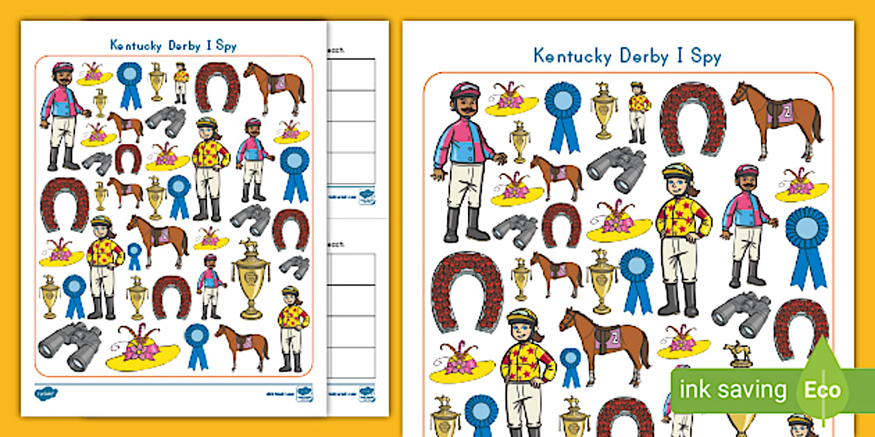 Kentucky Derby I Spy | Twinkl USA Resources (teacher made)