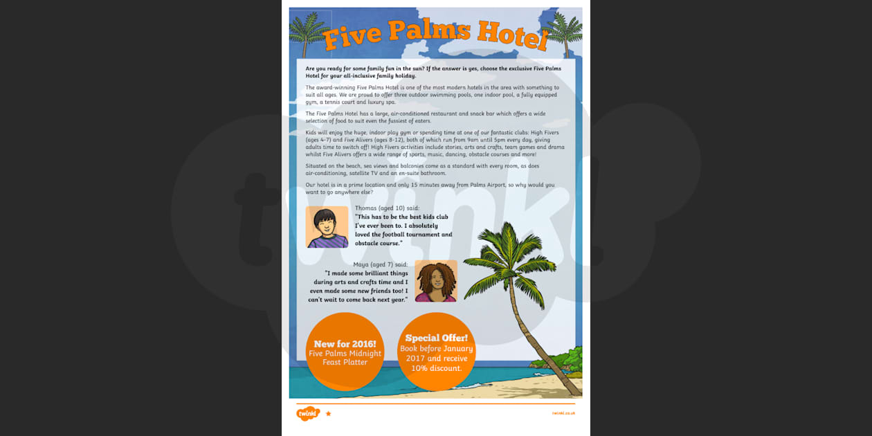 leaflet examples ks2