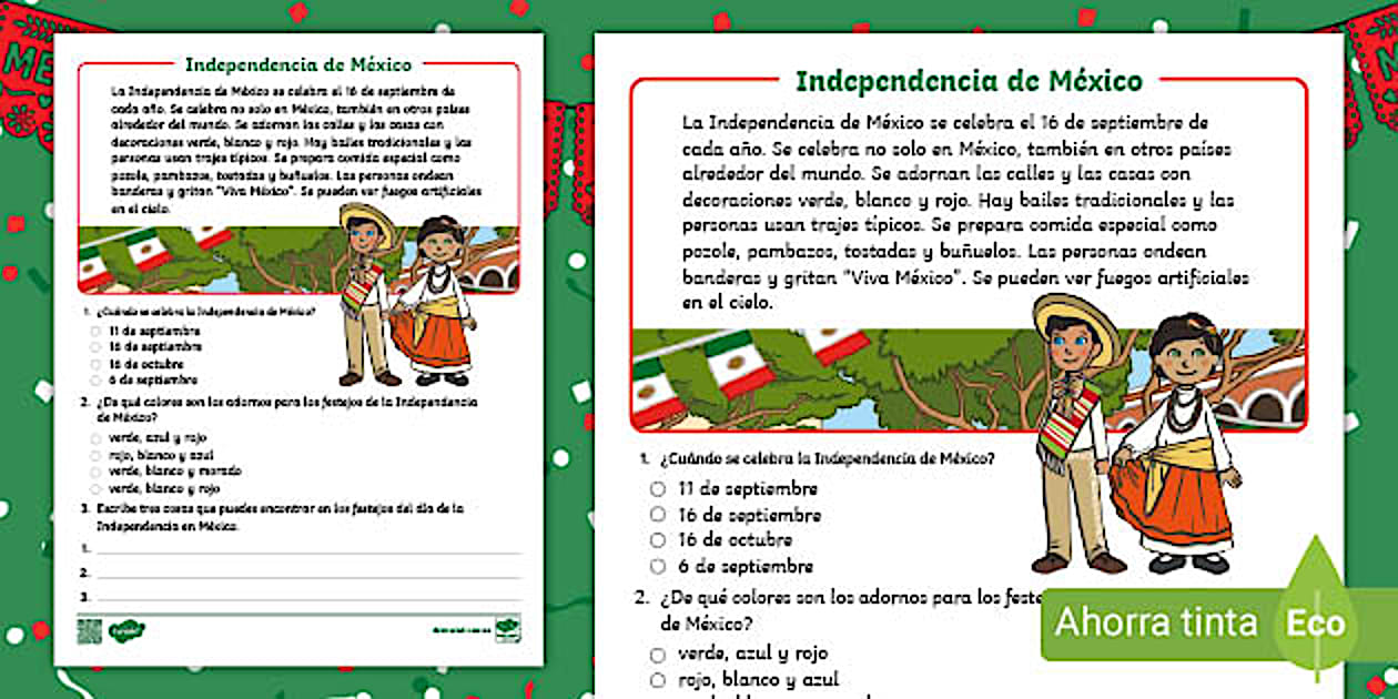 Independencia de México - lectura básica