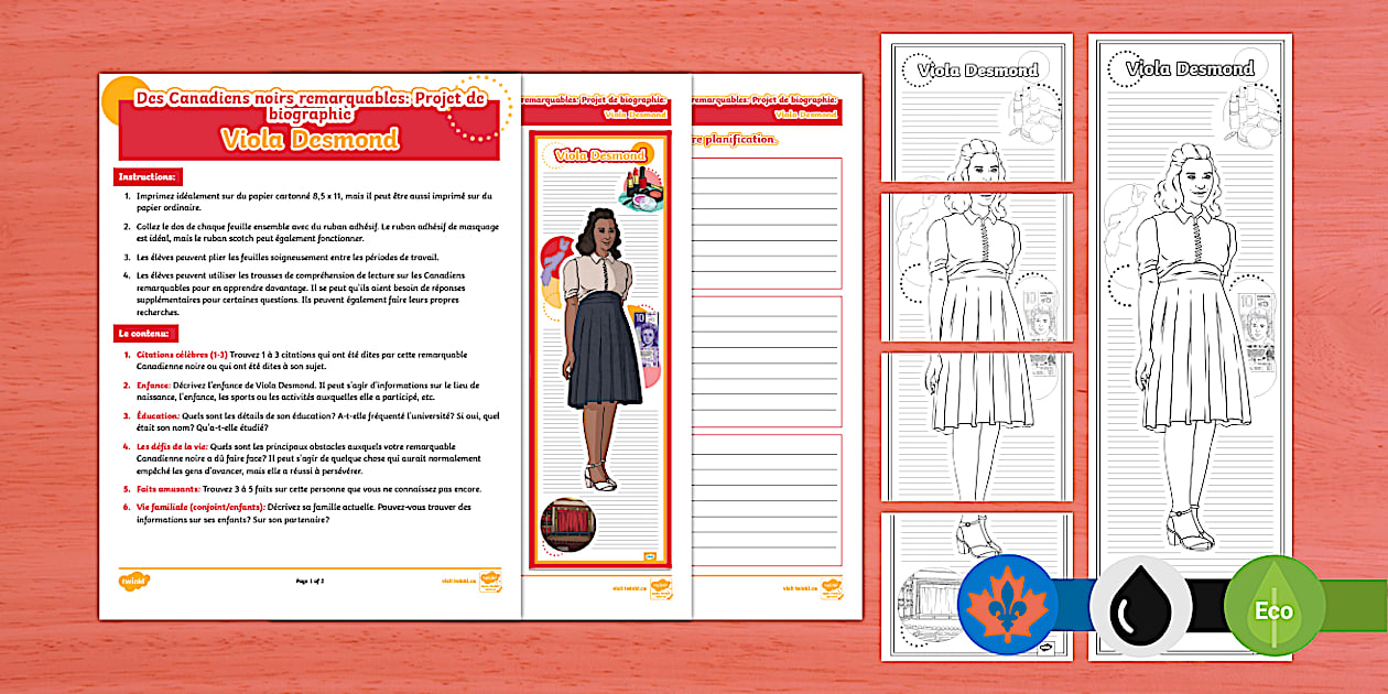 Remarkable Black Canadian Biography Project Viola Desmond Fr