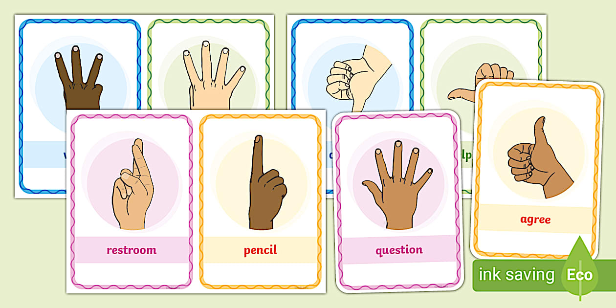 Classroom Hand Signals (Teacher-Made) - Twinkl